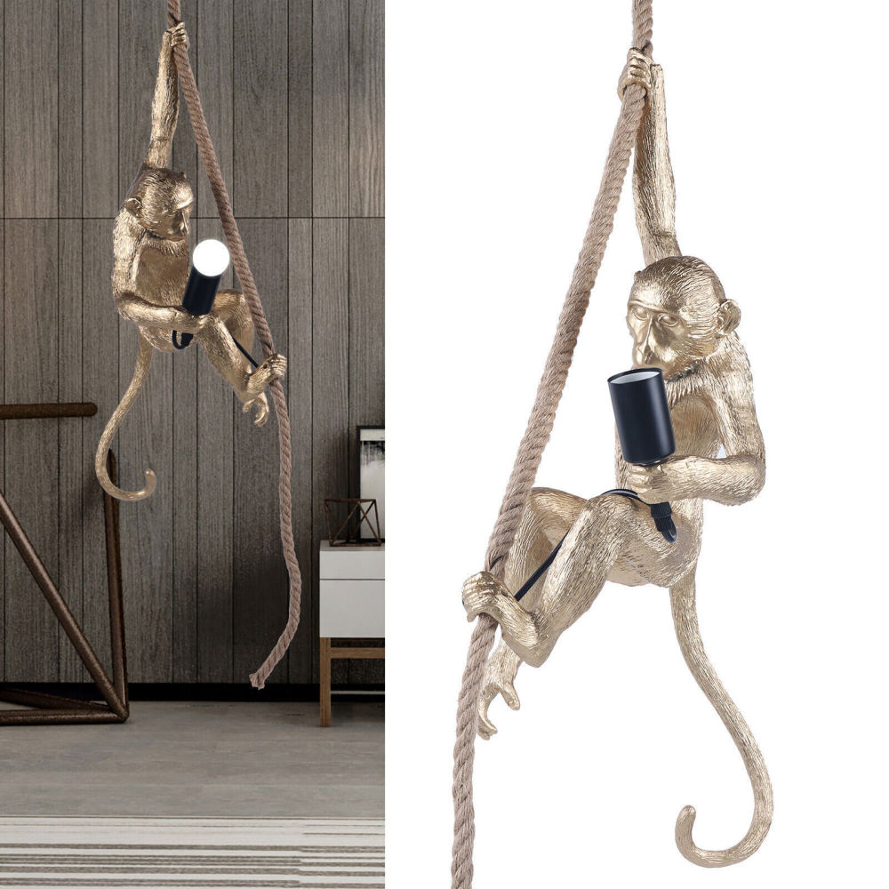 hanging monkey ceiling light